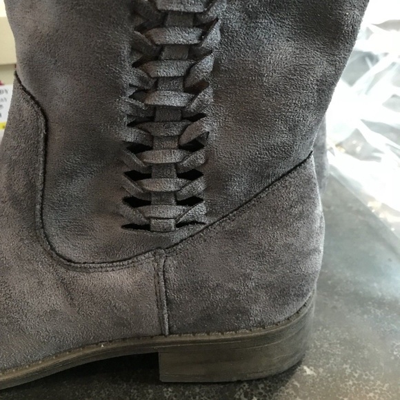 Mojo Moxy | Shoes | Dolce By Mojo Moxy Jody Suede Boots Gray Sz 75 ...